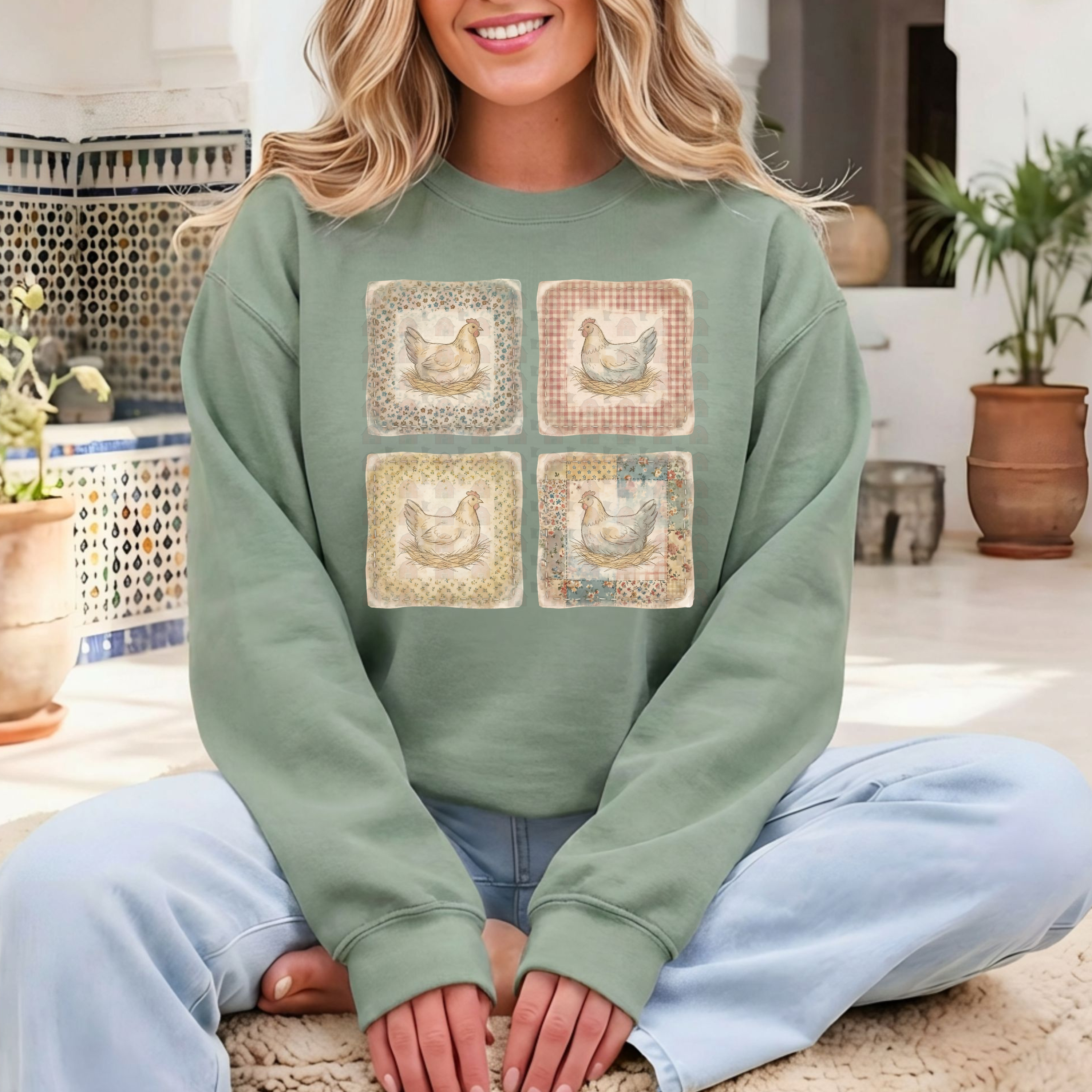 Chicken Patch Squares – Country Print Co
